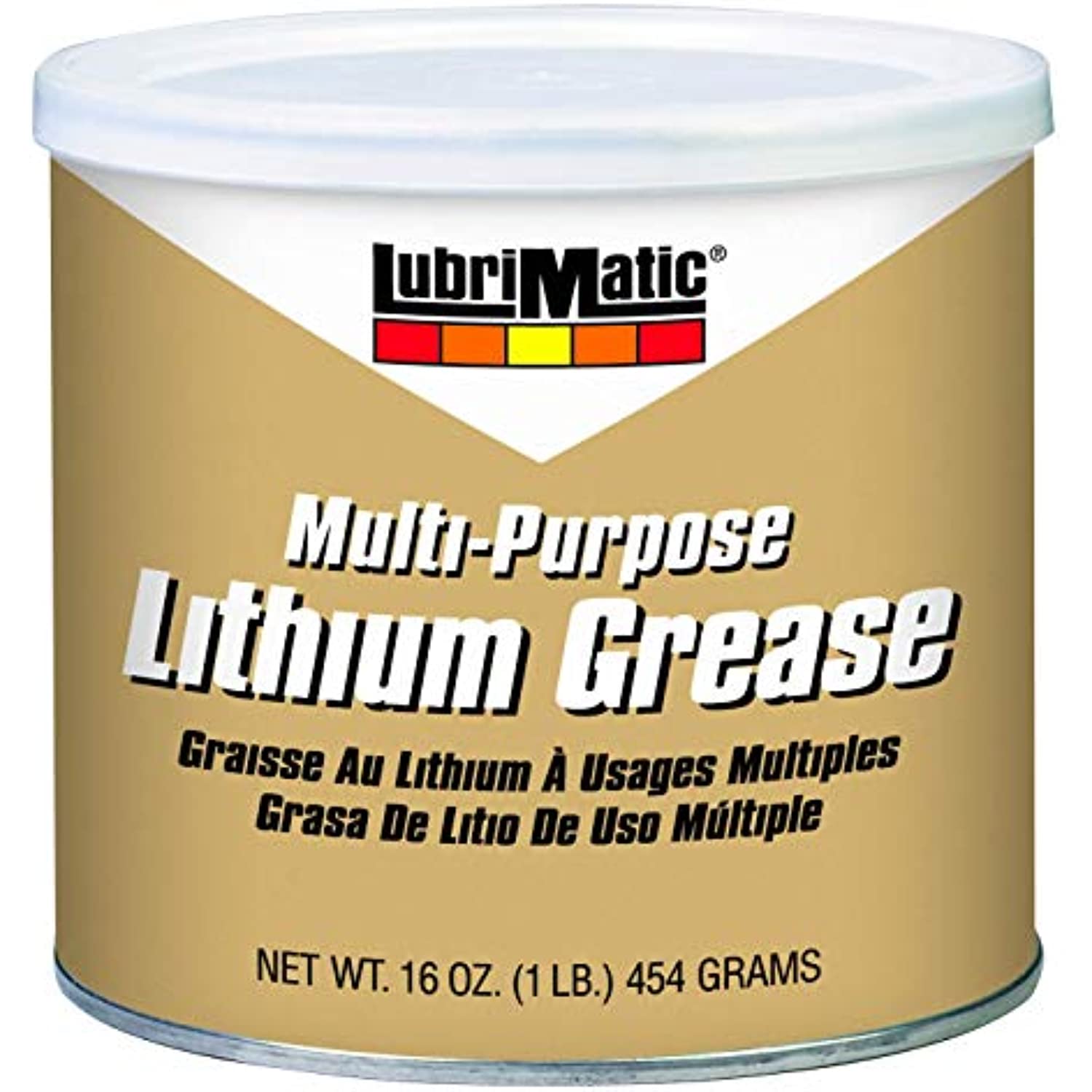 Lubrimatic 11316 1 Pack Multi-Purpose Lithium Grease, 16 oz. Can, Amber ...