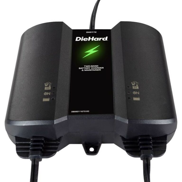 Diehard 12 V 4 Amps Automatic Battery Charger And Maintainer Black 