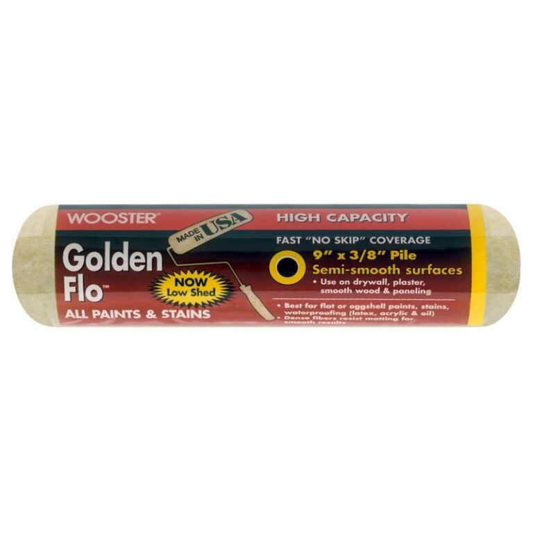 Wooster Golden Flo Fabric 9 in. W X 3/8 in. Paint Roller Cover - Wesson ...