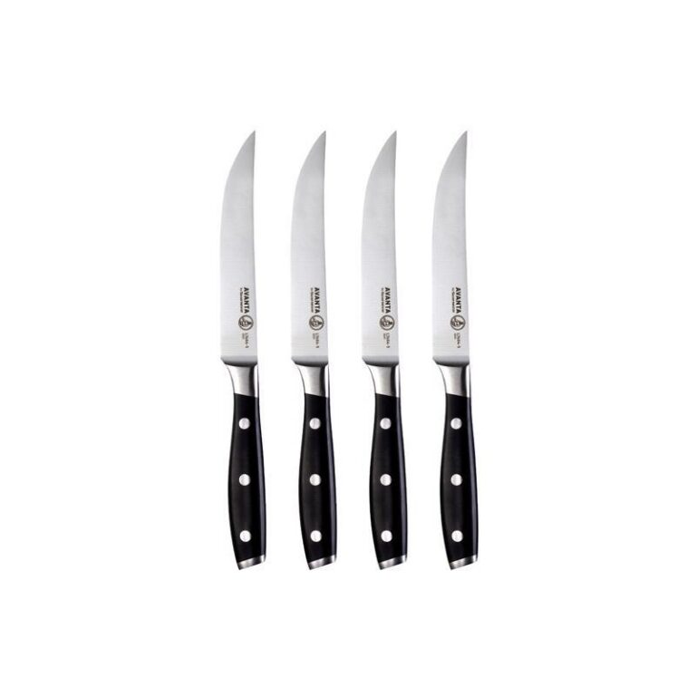 Messermeister Avanta 5 in. L Stainless Steel Steak Knife Set 4 pc ...