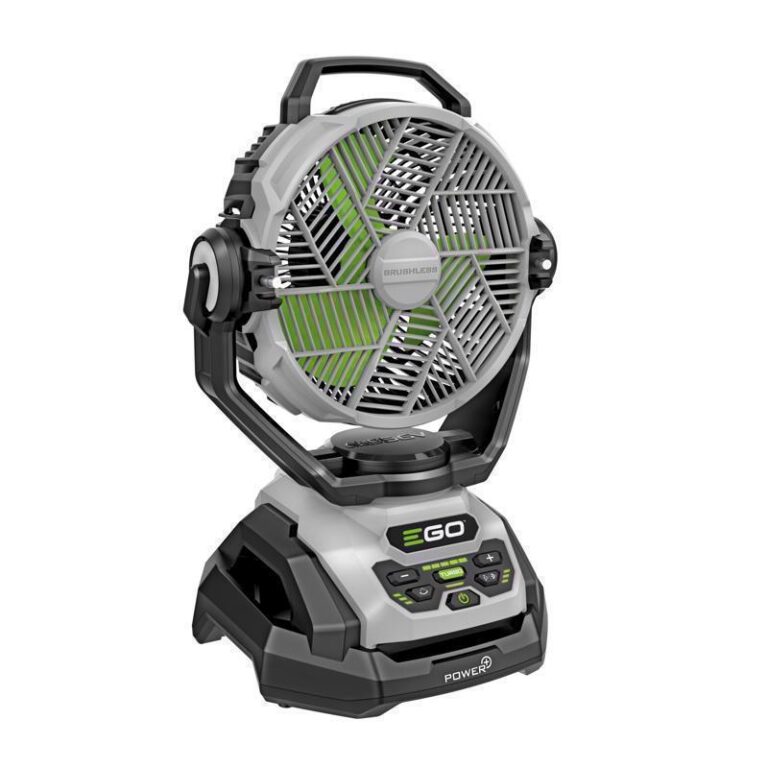 EGO Power+ 10 in. H 5 speed Oscillating Misting Fan Remote Control ...